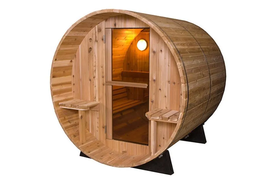 Barrel Sauna | Fonteyn Rustic 7+1 Ft. | Buitensauna | Red ceder hout ...